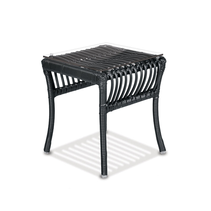 Adirondack Side Table with Tempered Glass Top – Harrison Outdoor Furniture